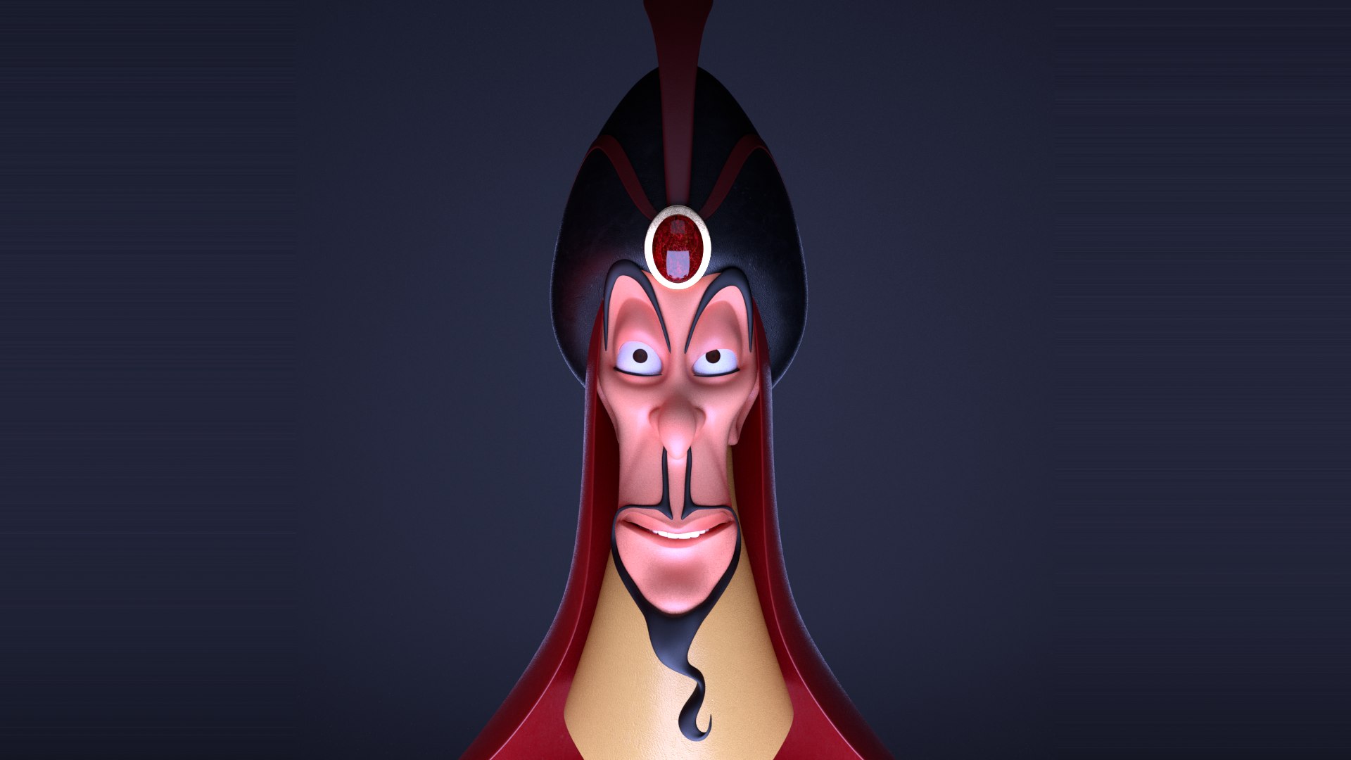 Jafar 3d Bust Animatedtextured 3D Model - TurboSquid 2183170