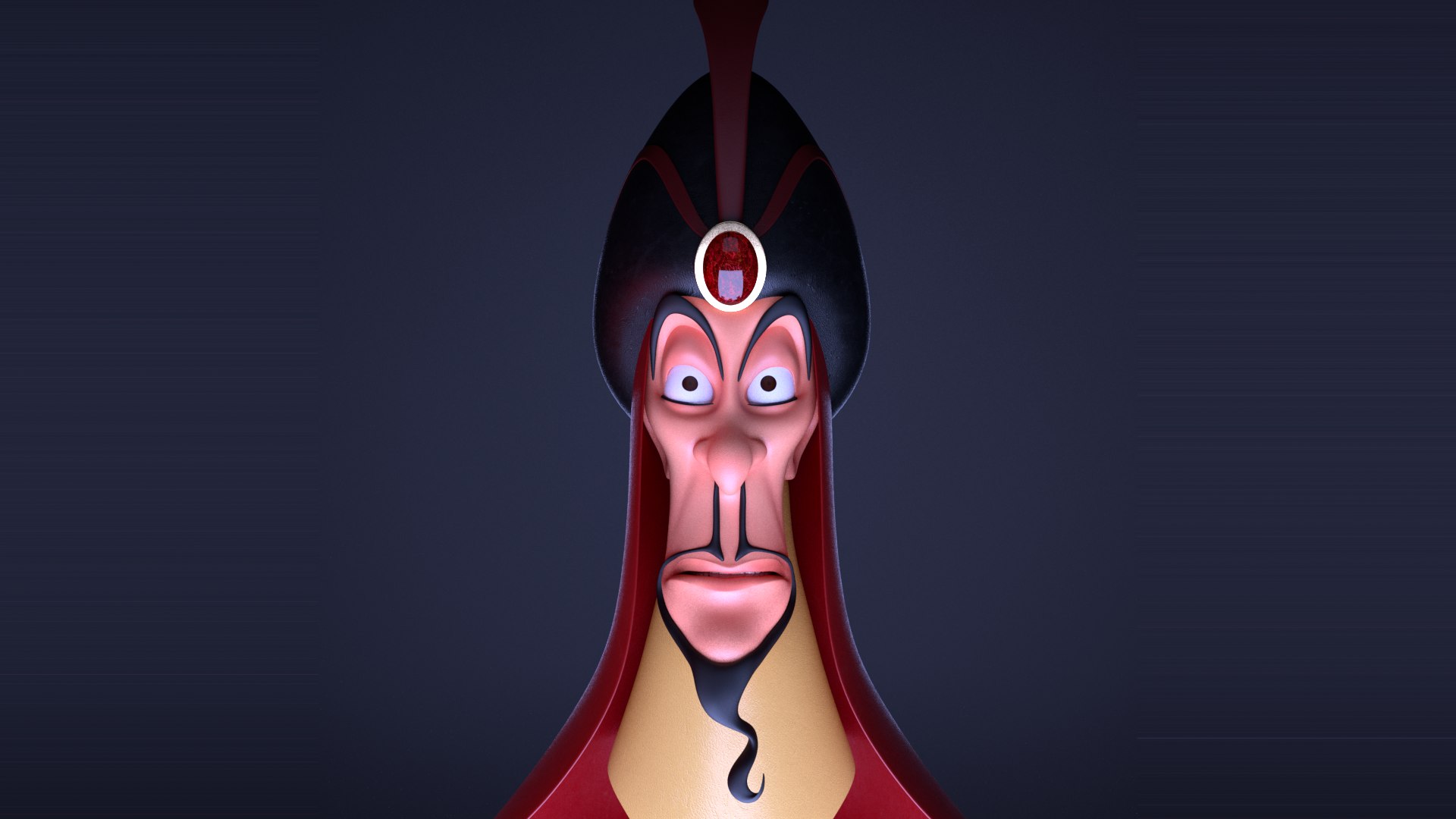 Jafar 3d Bust Animatedtextured 3D Model - TurboSquid 2183170