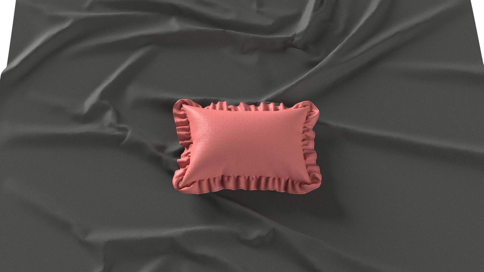 3D Pillow Ruffled - TurboSquid 1945478