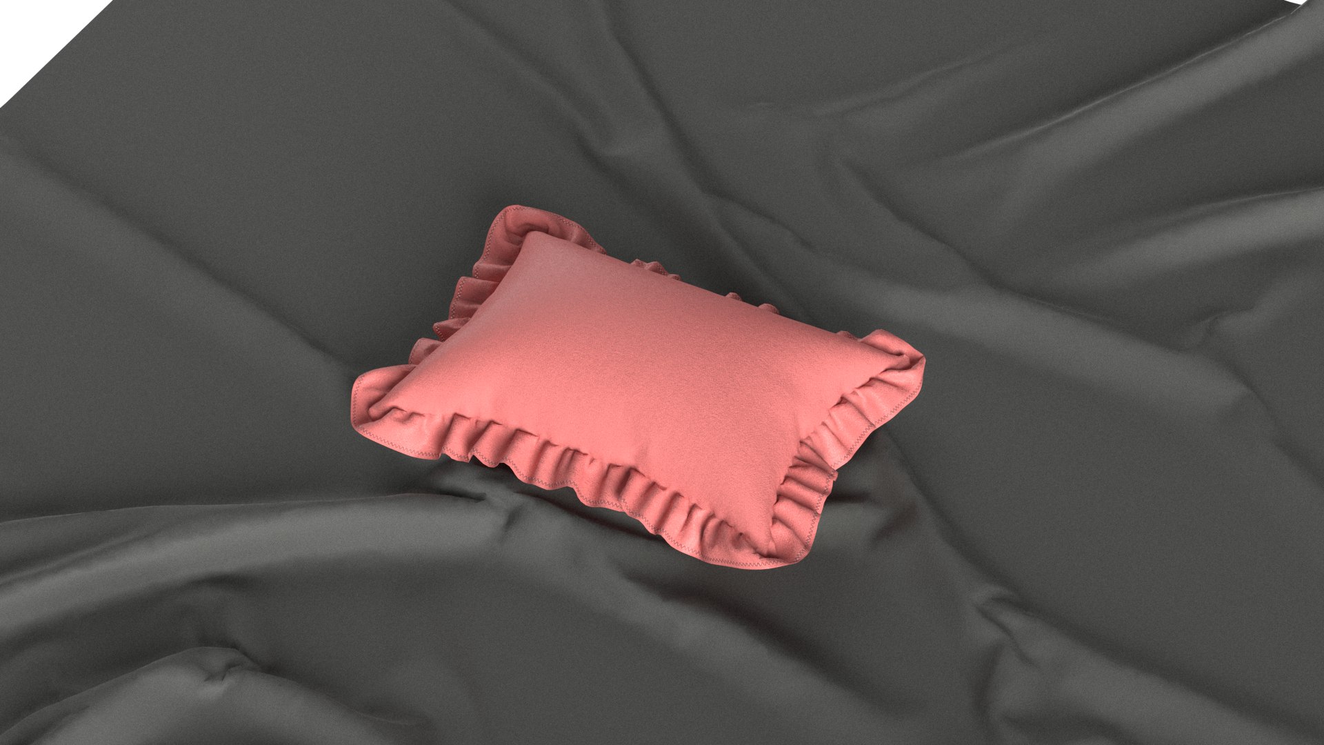 3D Pillow Ruffled - TurboSquid 1945478