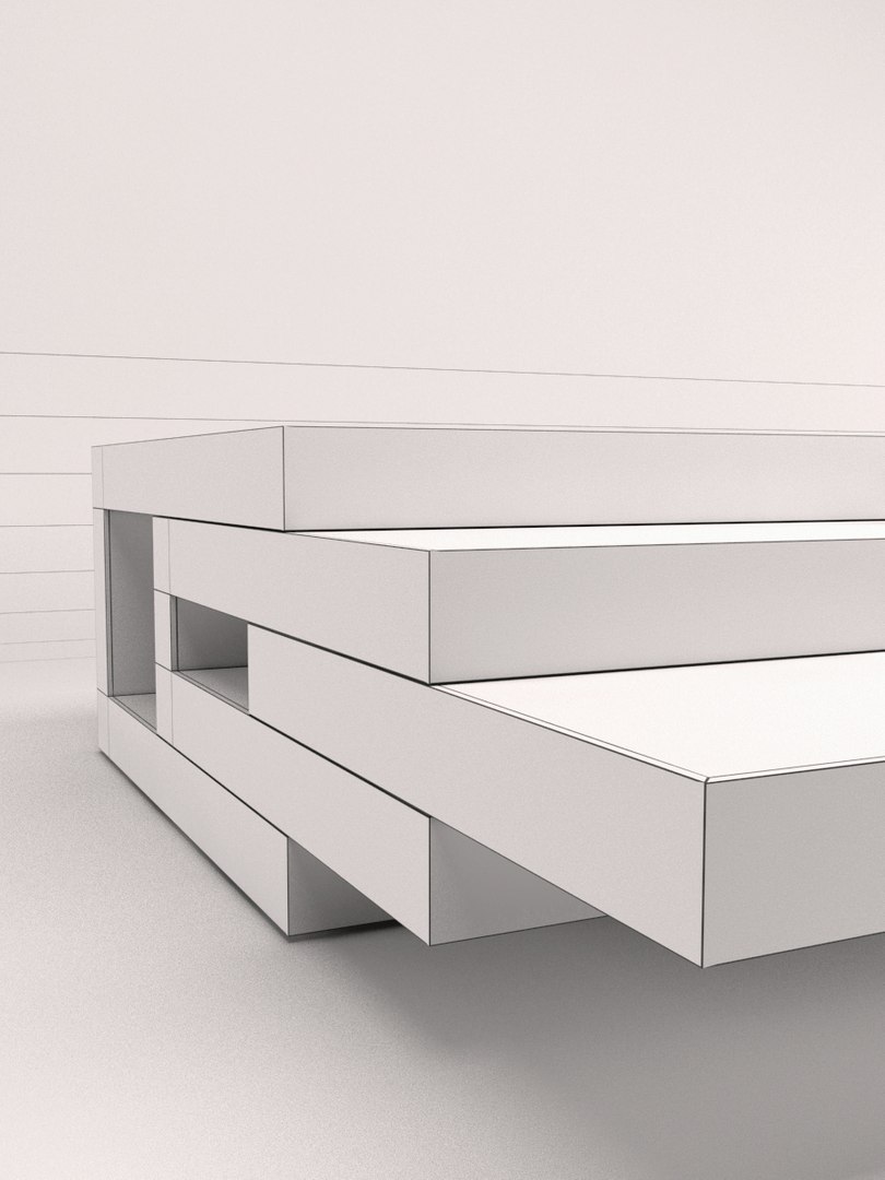 3d Rek Coffee Table Model