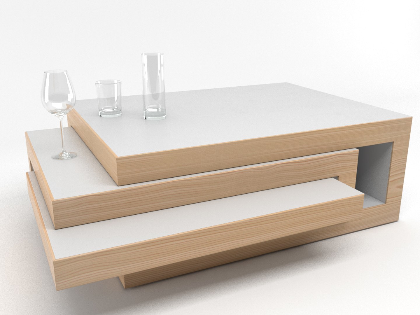 3d Rek Coffee Table Model