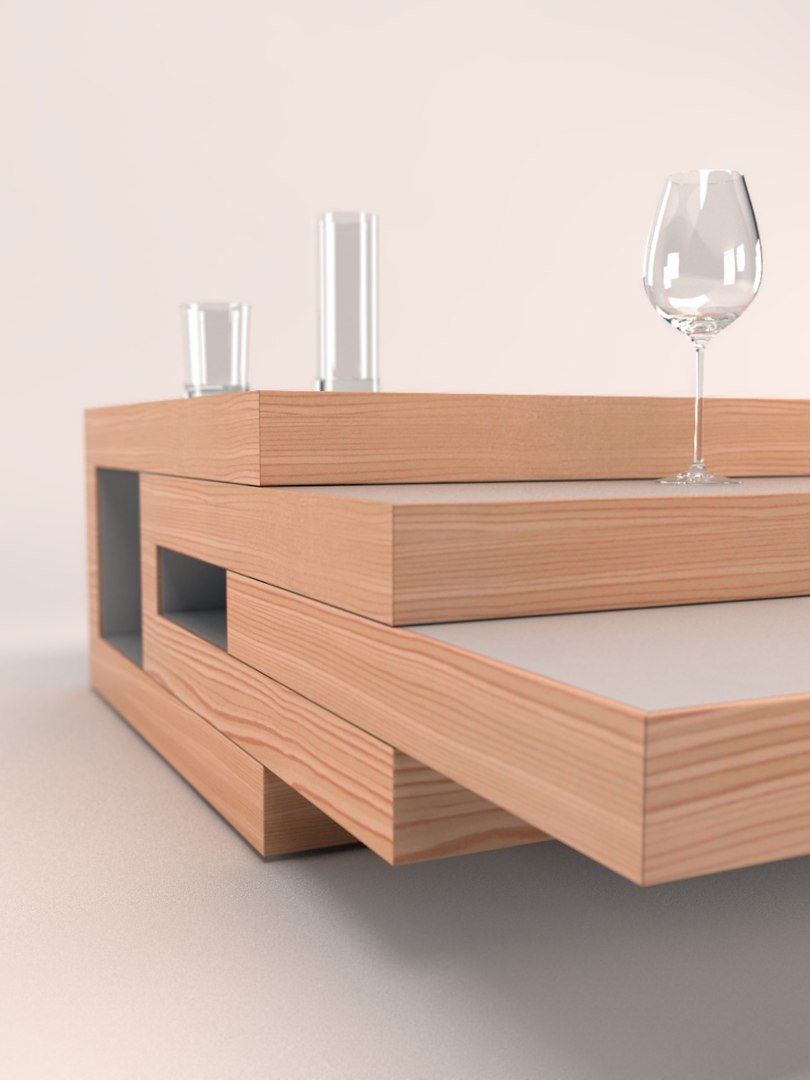 3d Rek Coffee Table Model