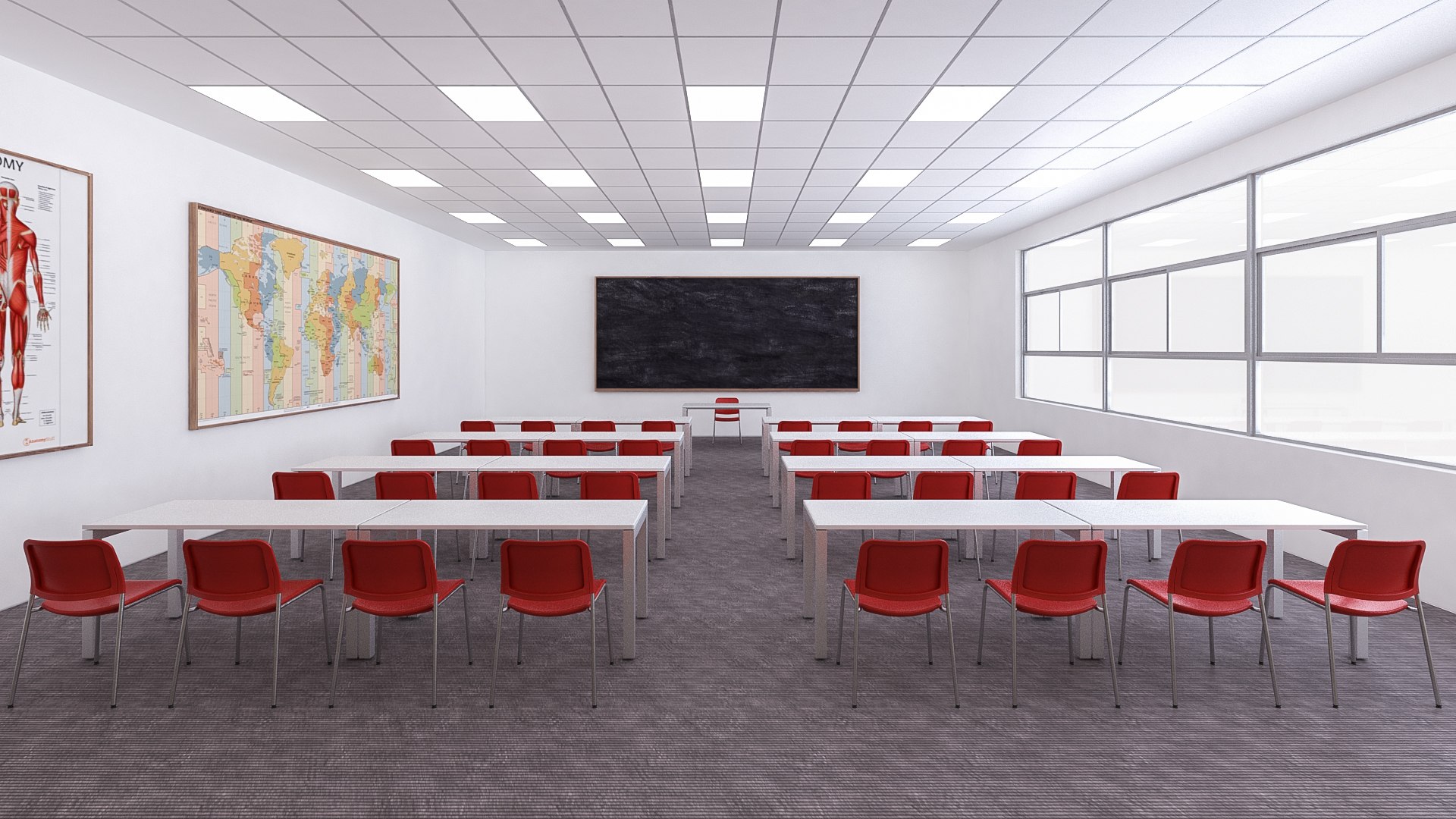 Classroom 02 3D - TurboSquid 2131154