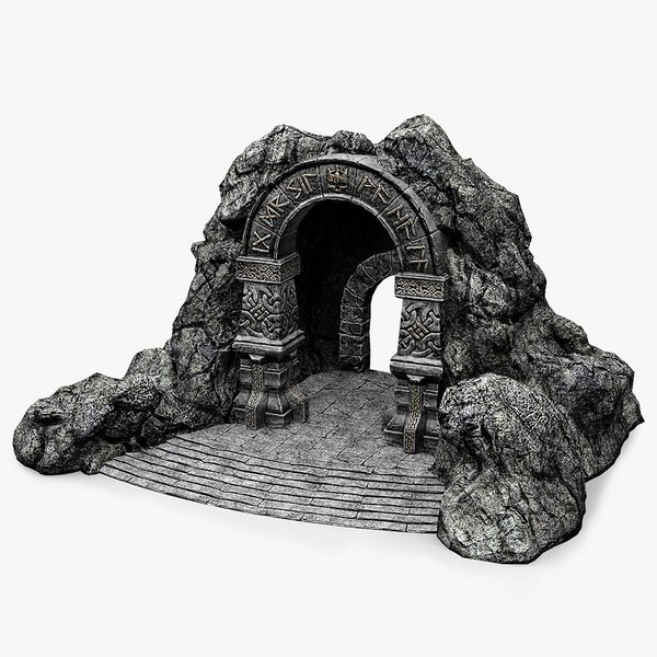cave-entrance cave entrance 3d obj