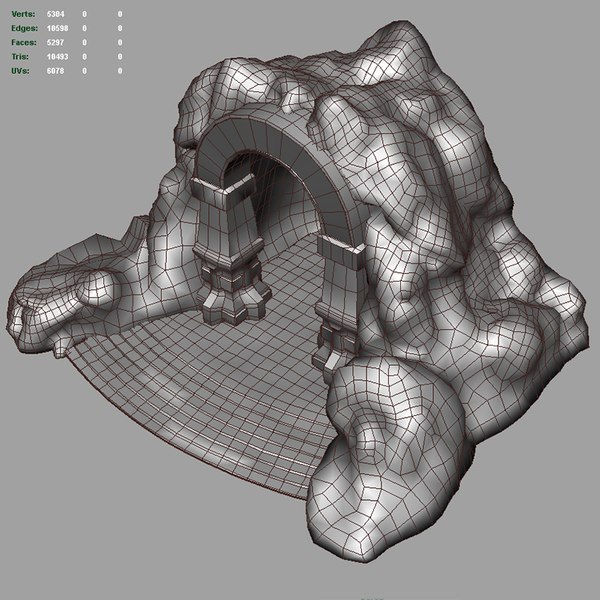 cave-entrance cave entrance 3d obj