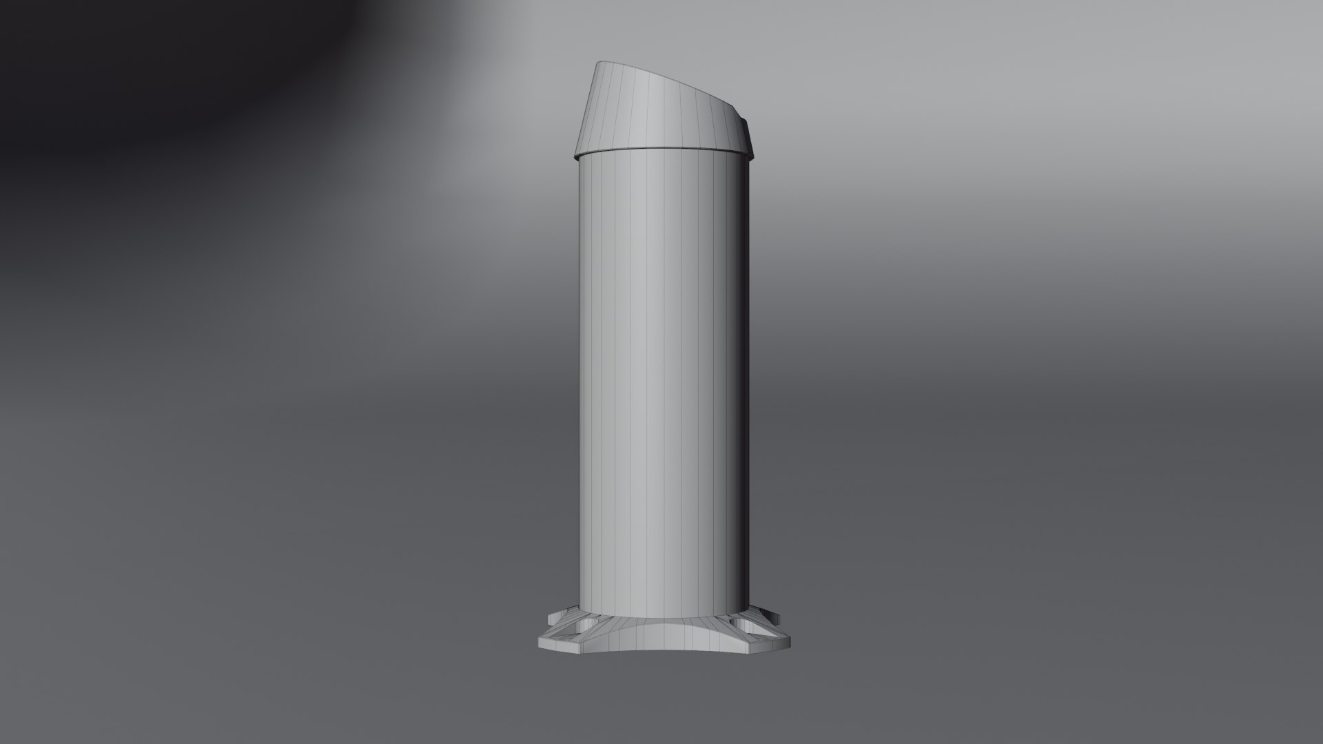 3D Model Ld Rusty Aluminum Trash Can Dirty Garbage Bin 3D Model Low ...