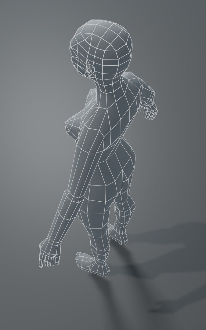 3D Female Body Base Mesh Model - TurboSquid 1650305