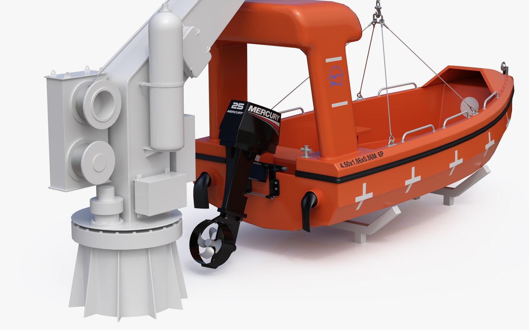Lifeboat Rescue V5 Motorboat 3D Model - TurboSquid 2011901