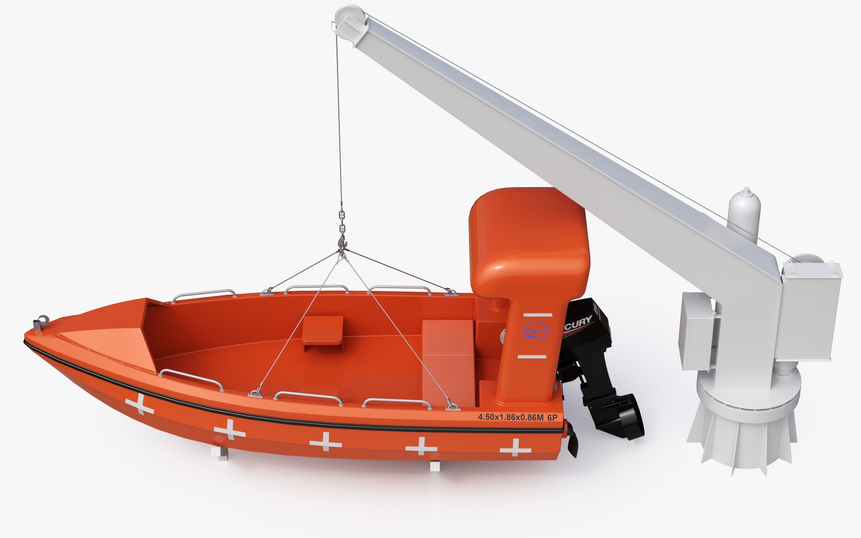 Lifeboat Rescue V5 Motorboat 3D Model - TurboSquid 2011901