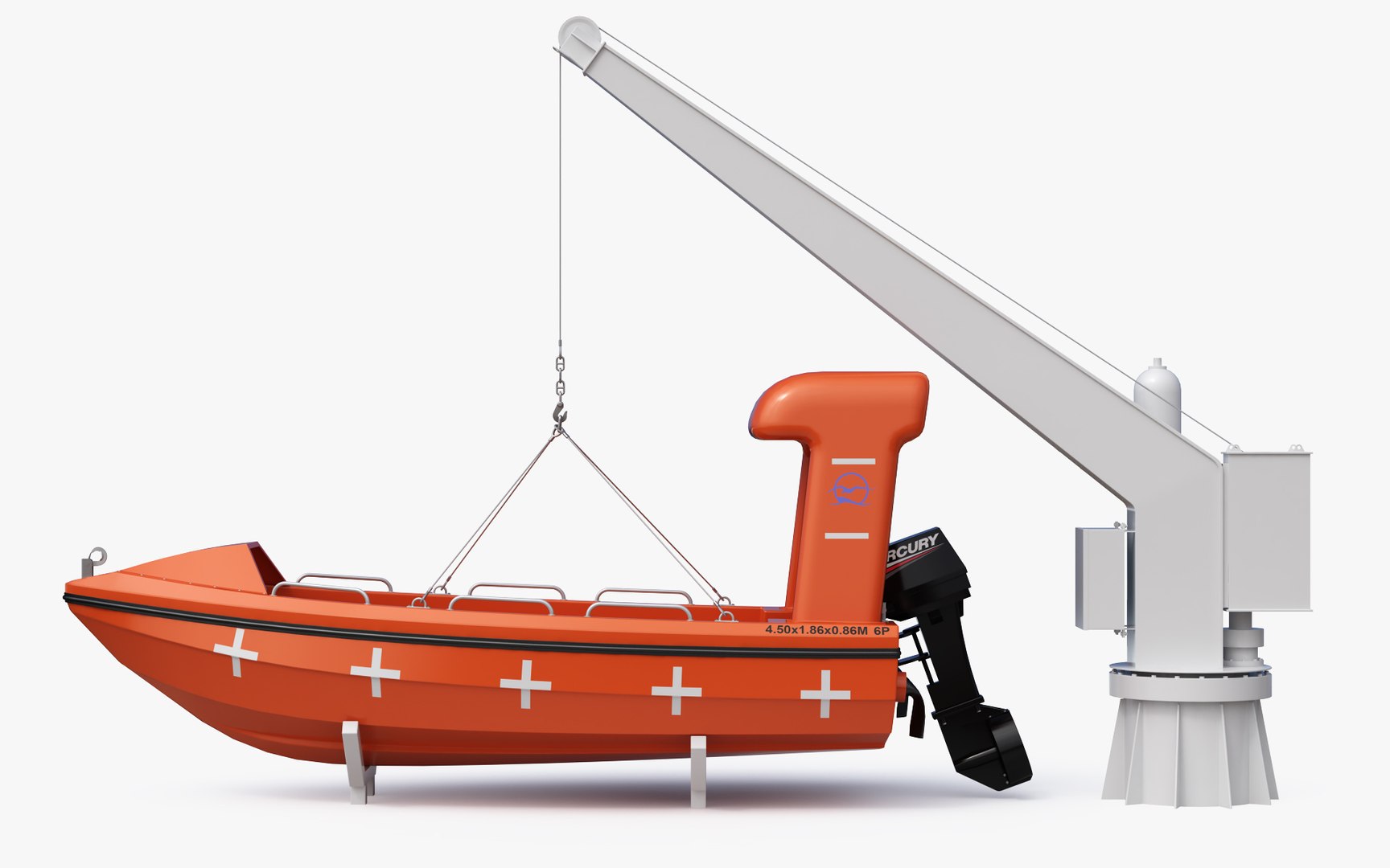 Lifeboat Rescue V5 Motorboat 3D Model - TurboSquid 2011901