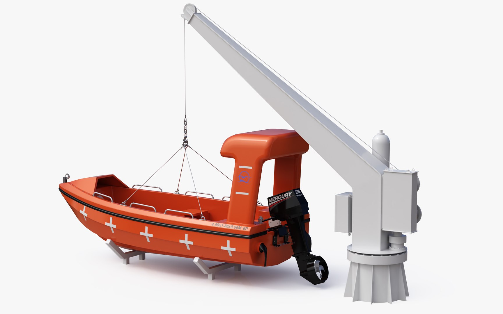 Lifeboat Rescue V5 Motorboat 3D Model - TurboSquid 2011901