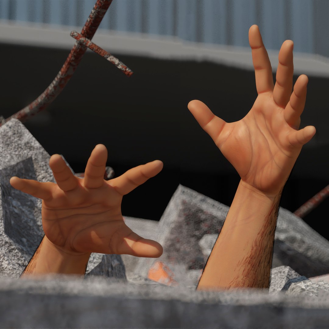 Human Male Hands With Fur 3D Model - TurboSquid 2384722
