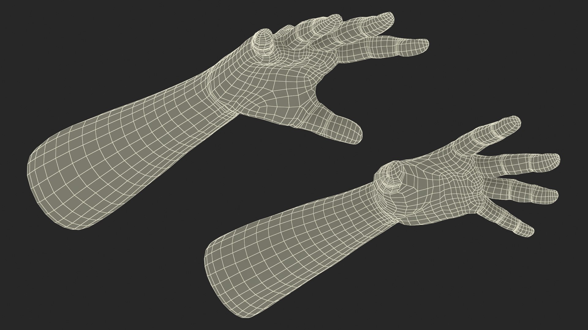 Human Male Hands With Fur 3D Model - TurboSquid 2384722