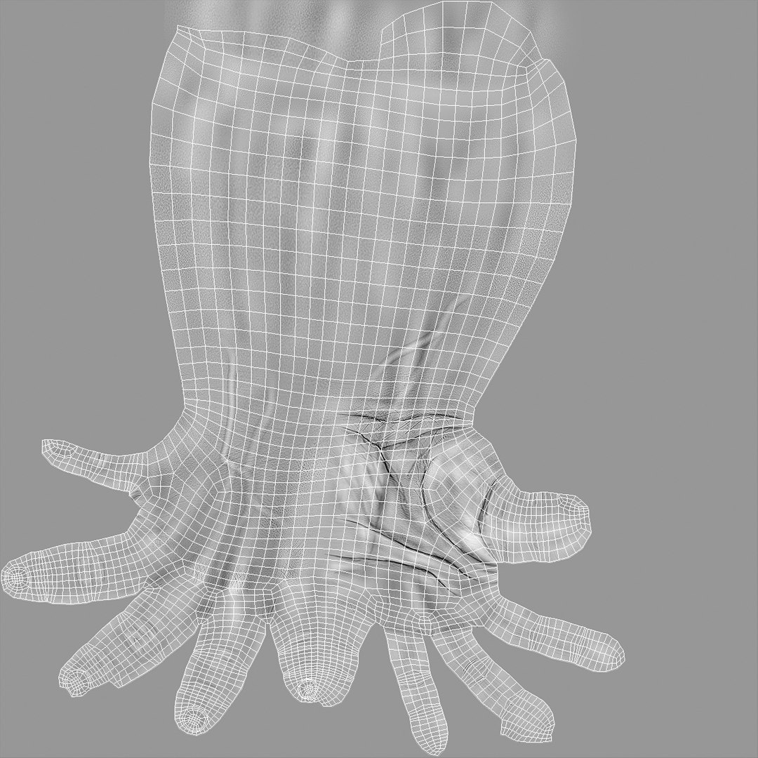 Human Male Hands With Fur 3D Model - TurboSquid 2384722