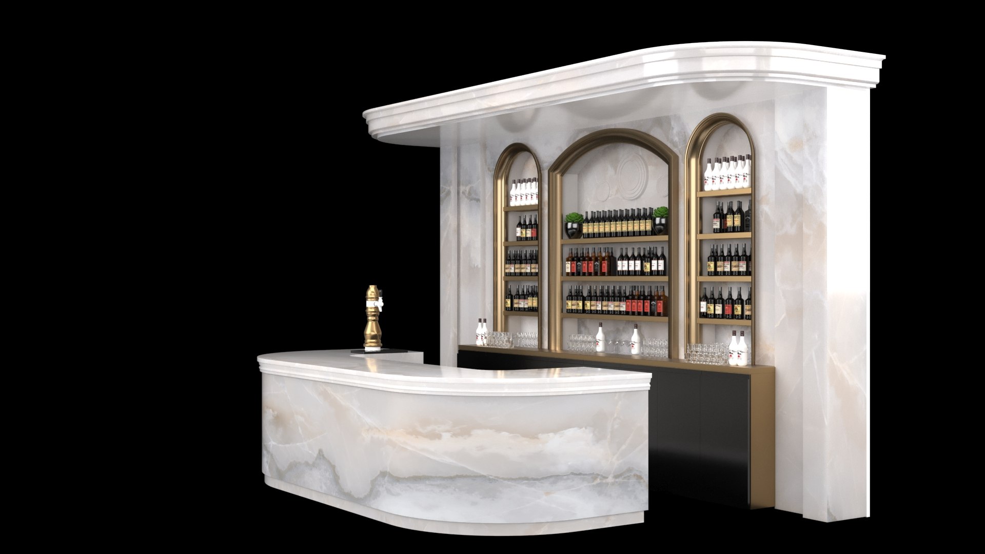 3D Greek Restaurant Bar - TurboSquid 1756427