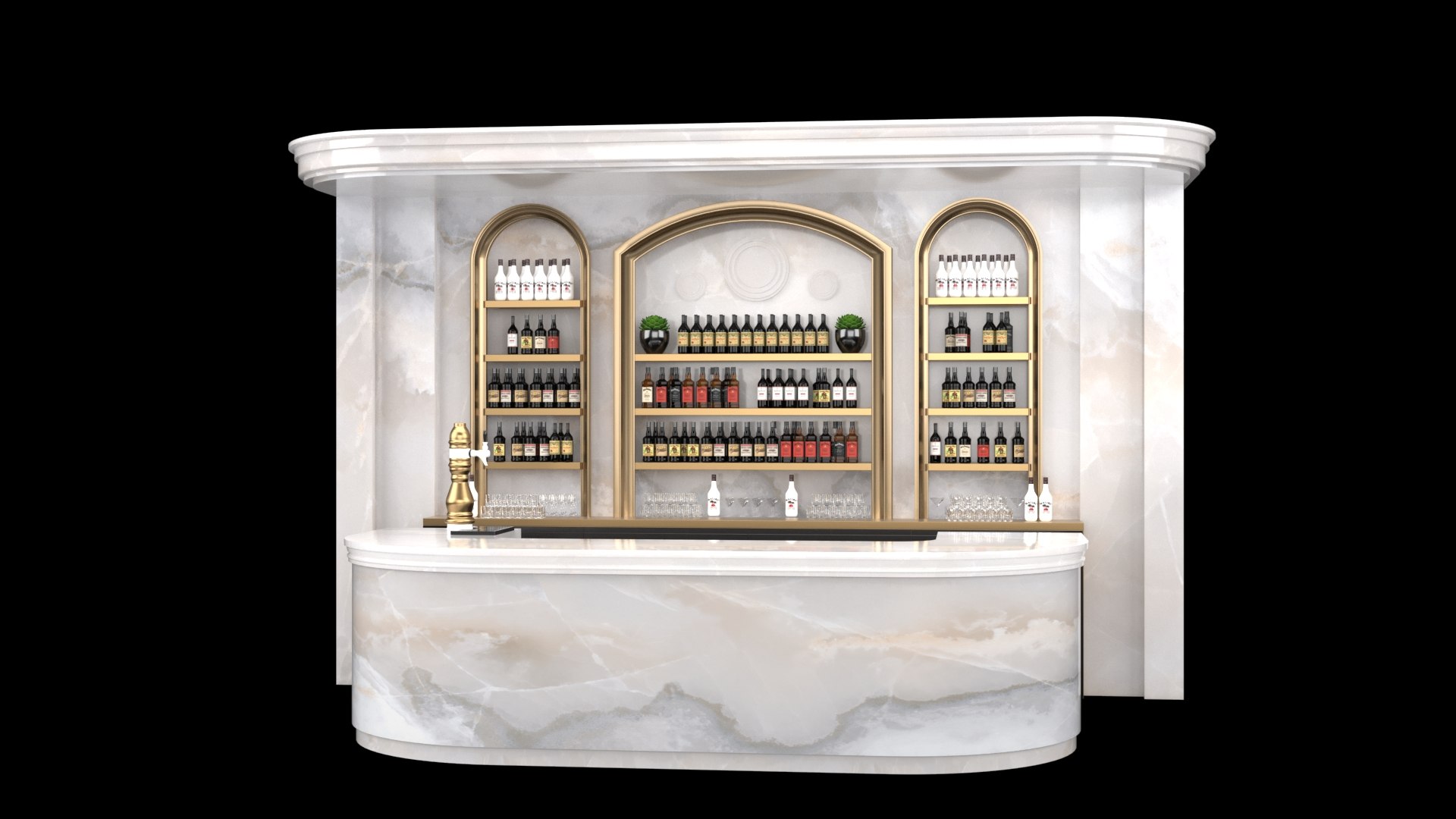 3D Greek Restaurant Bar - TurboSquid 1756427