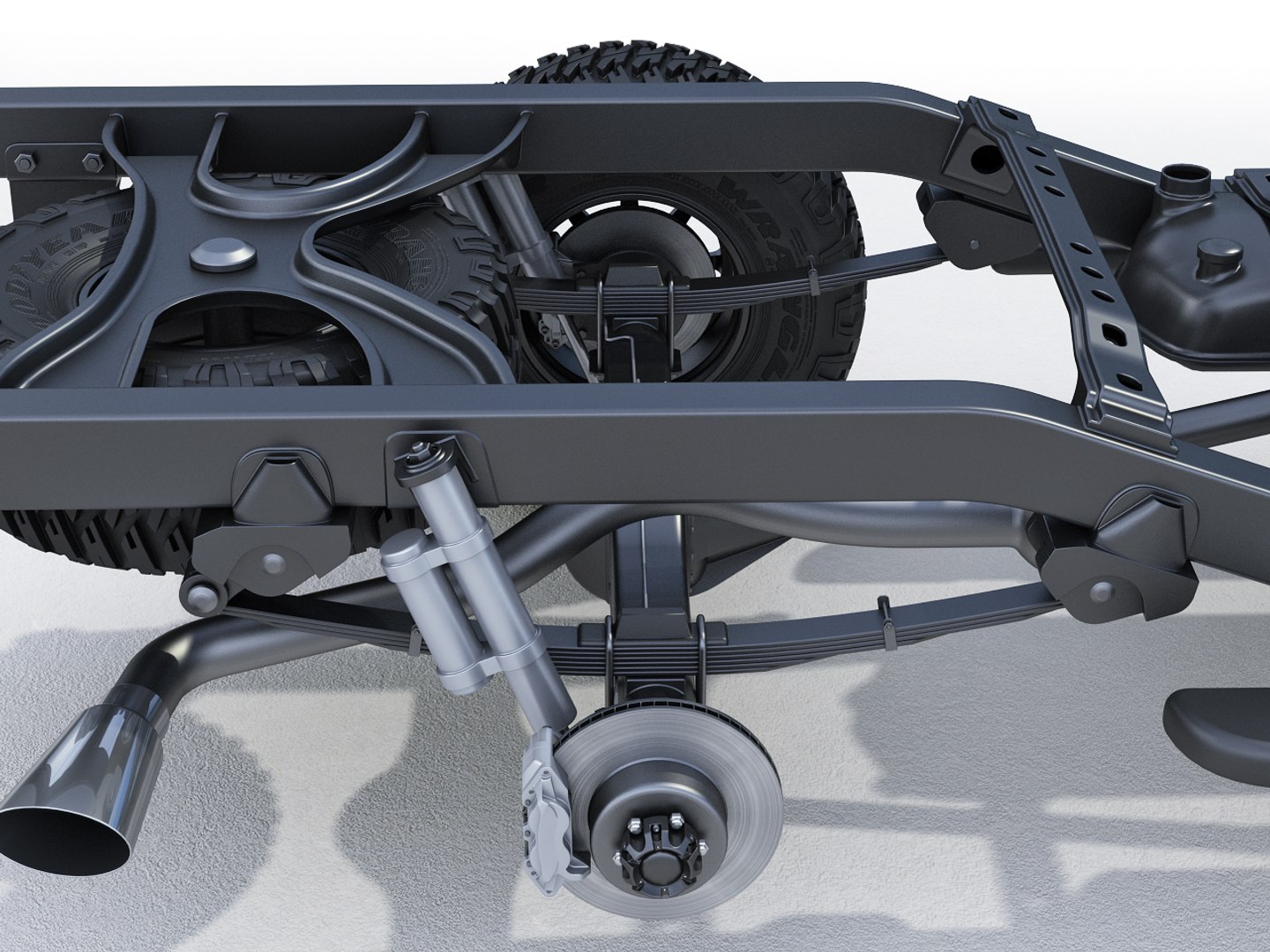 3d Suv Chassis Model