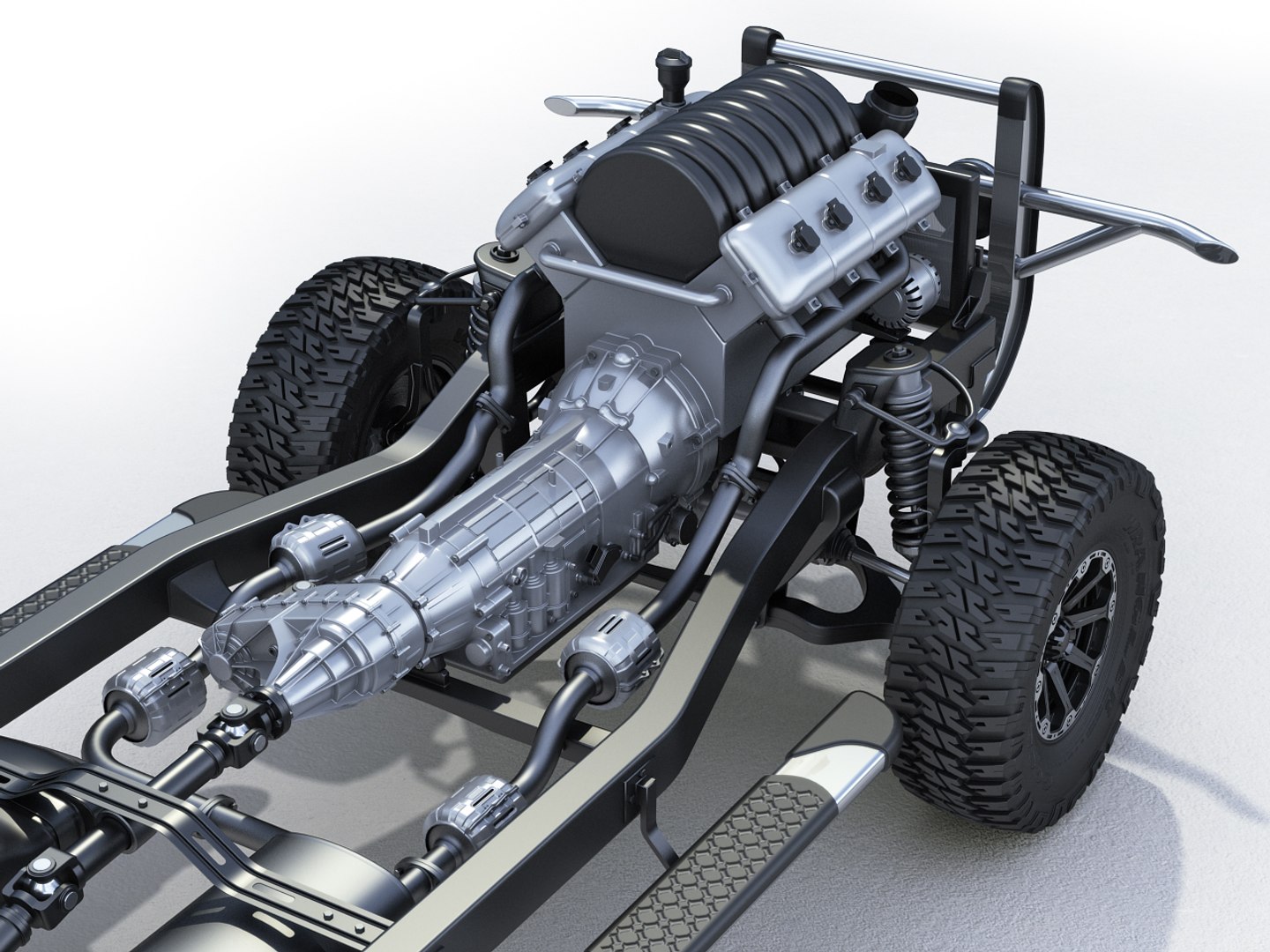 3d Suv Chassis Model