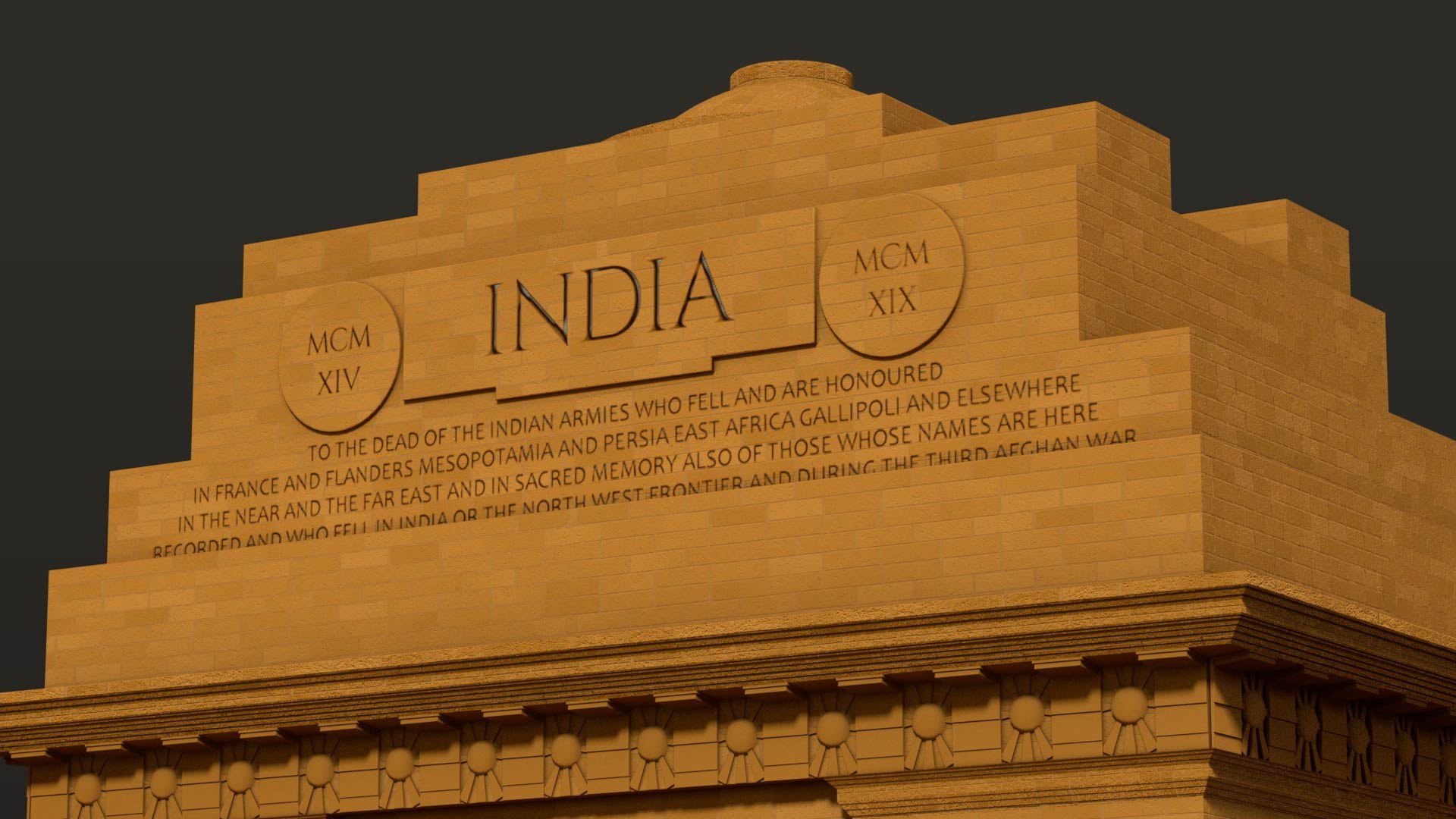 India Gate 3D - TurboSquid 2431884