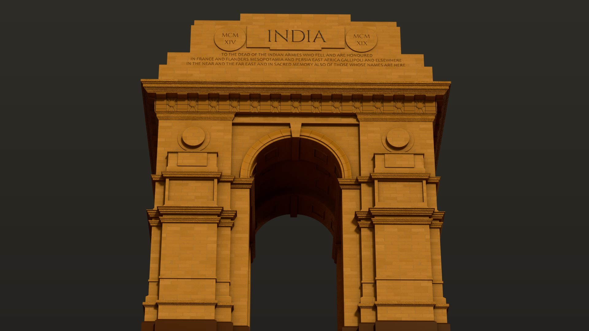 India Gate 3D - TurboSquid 2431884