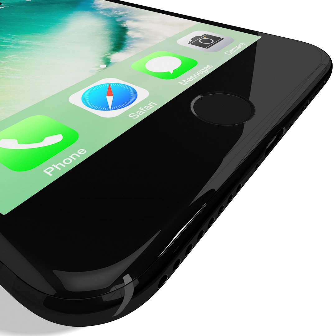 realistic apple iphone 7 3d model