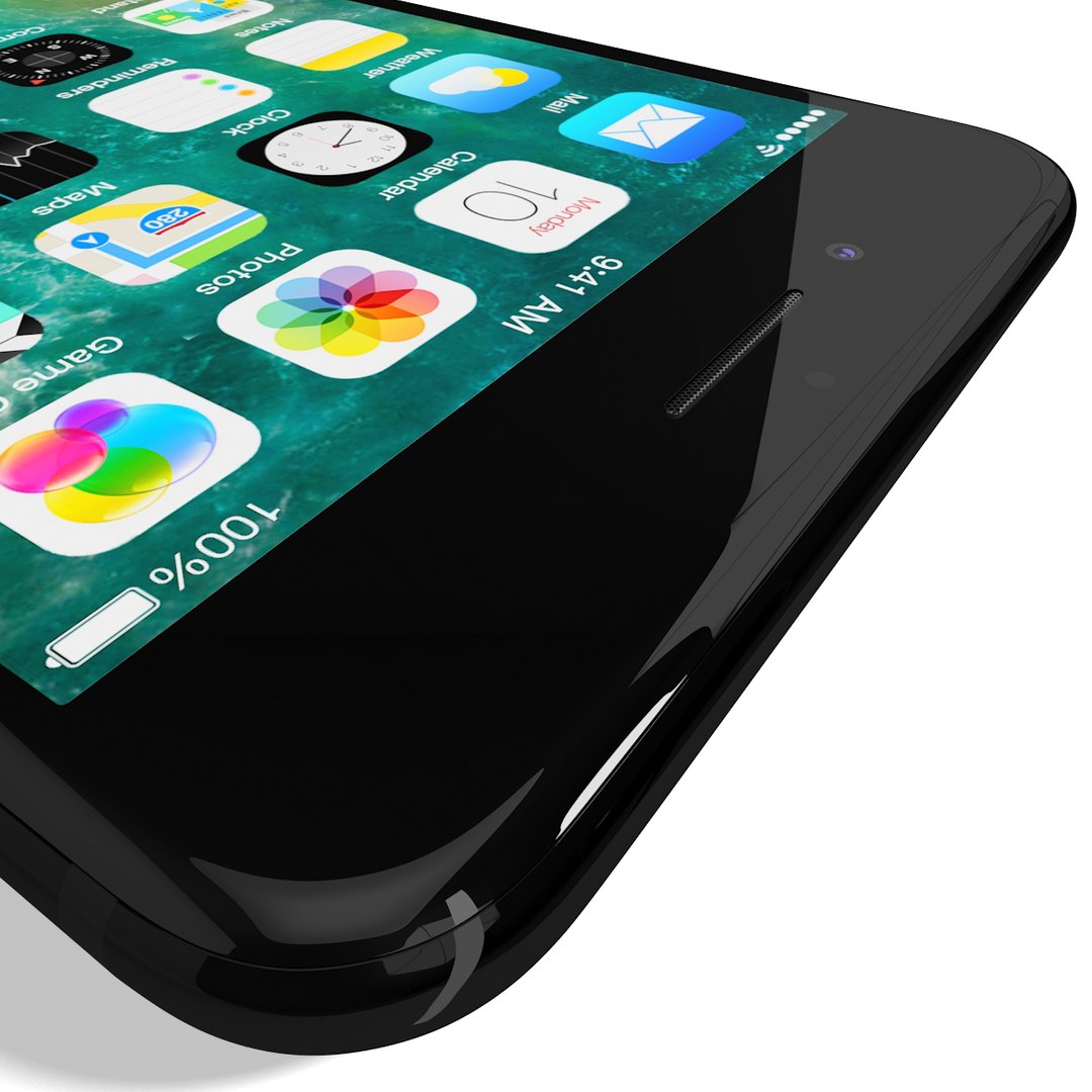 realistic apple iphone 7 3d model