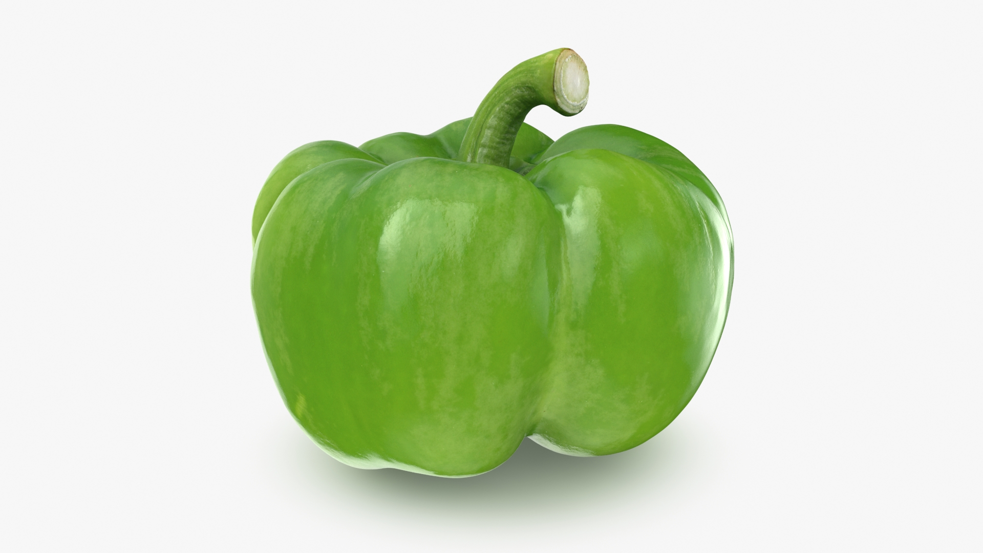 Green Bell Pepper Model - TurboSquid 2253908