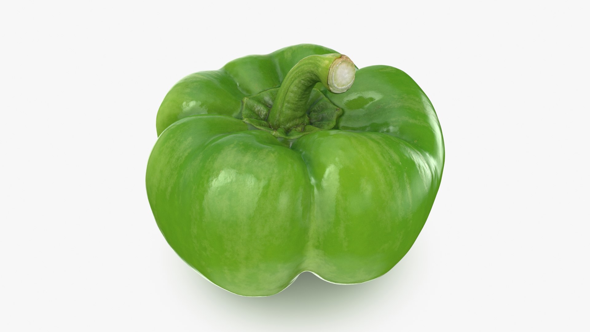 Green Bell Pepper Model - TurboSquid 2253908