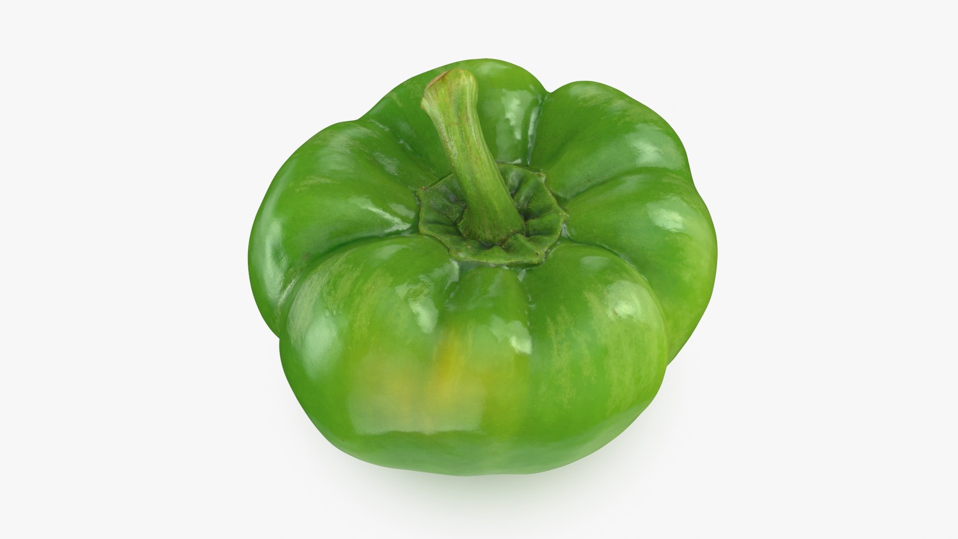 Green Bell Pepper Model - TurboSquid 2253908