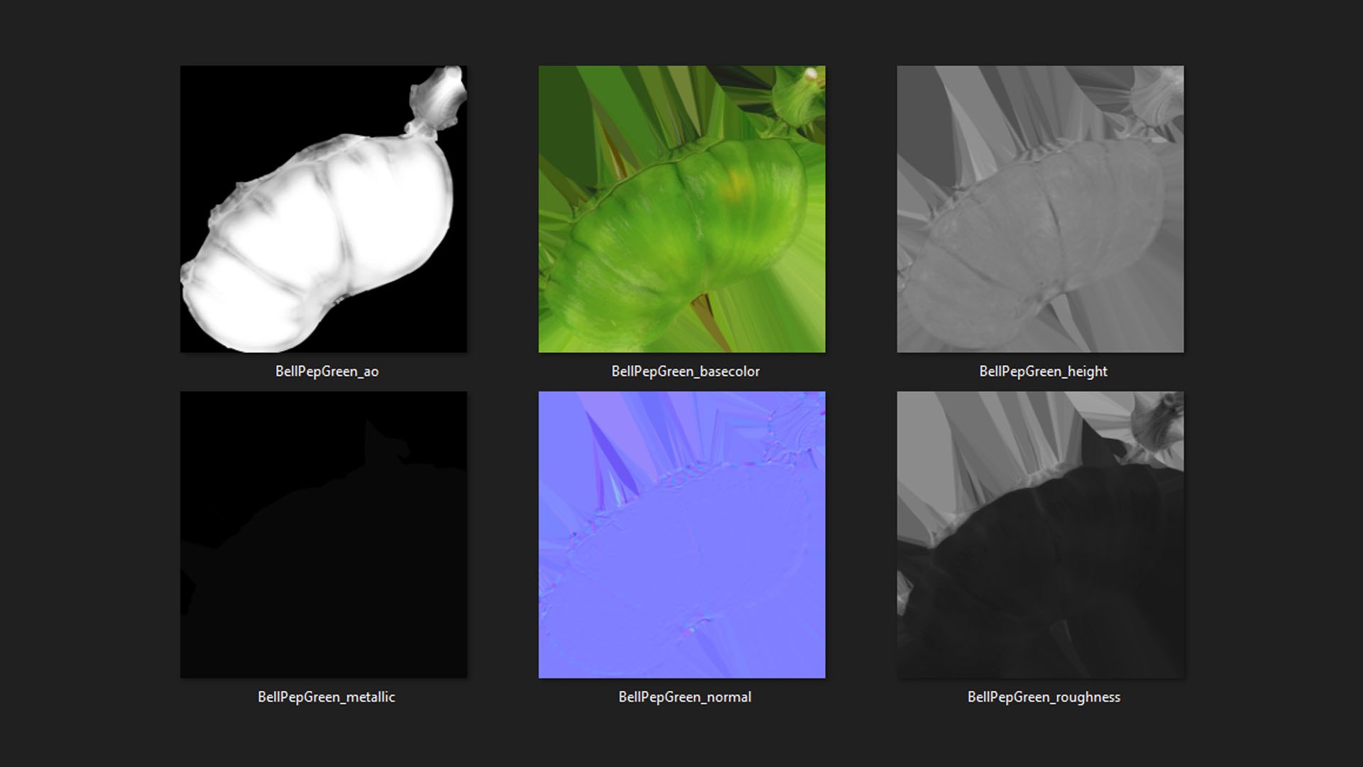 Green Bell Pepper Model - TurboSquid 2253908