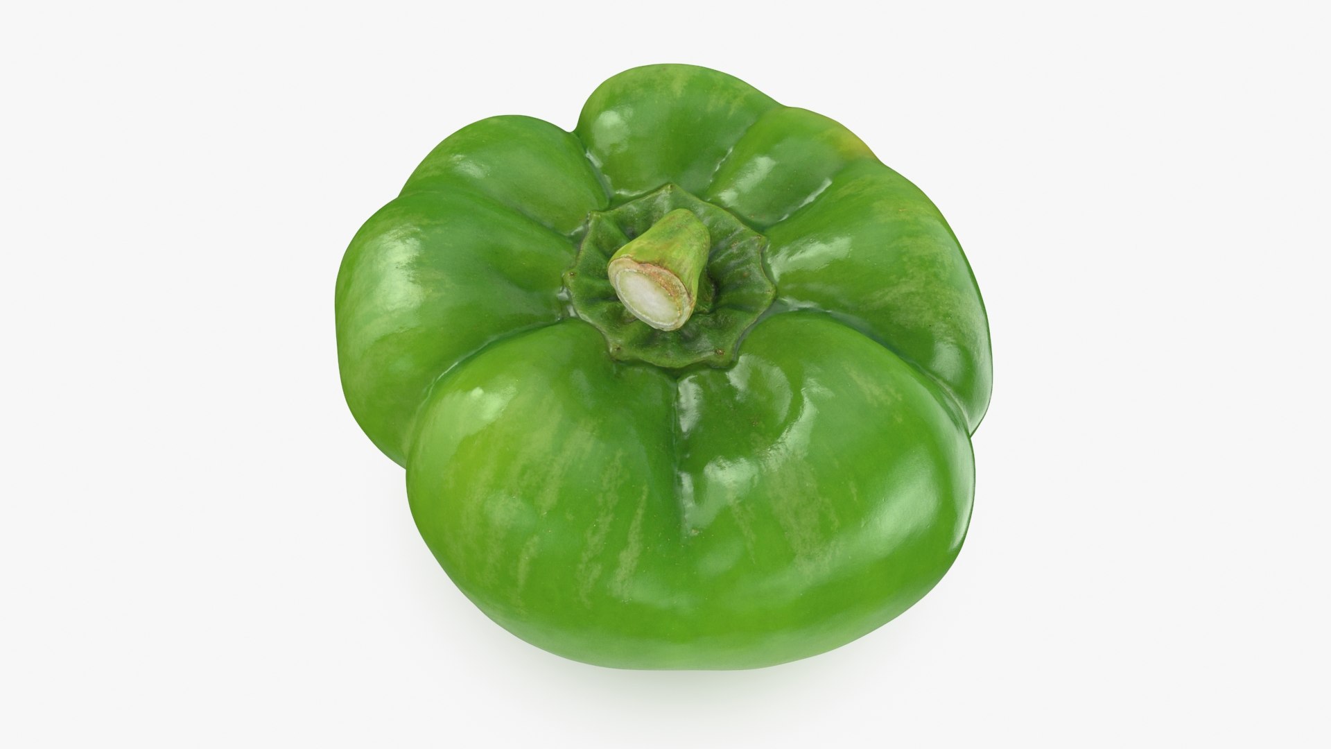 Green Bell Pepper Model - TurboSquid 2253908