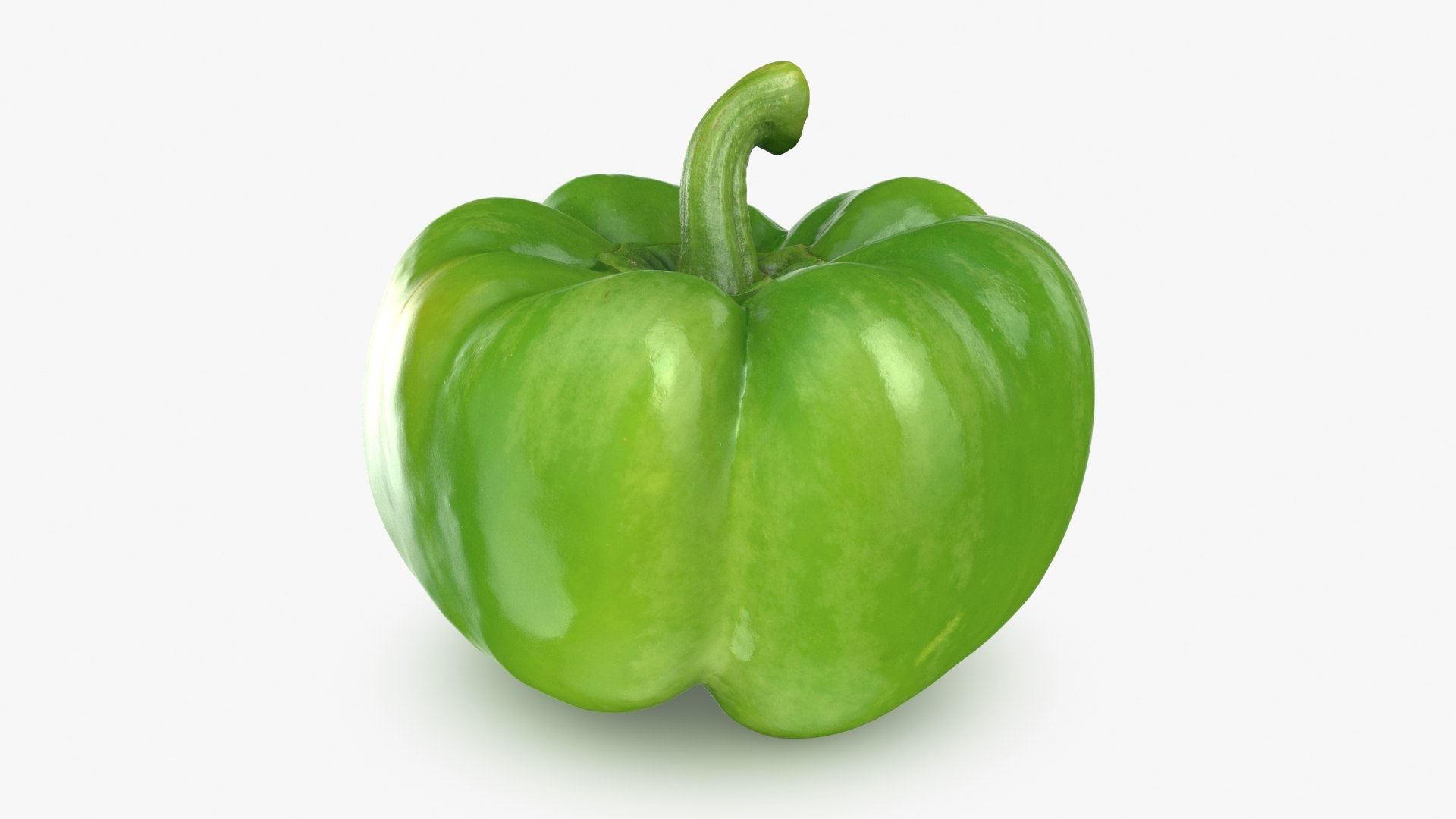 Green Bell Pepper Model - TurboSquid 2253908
