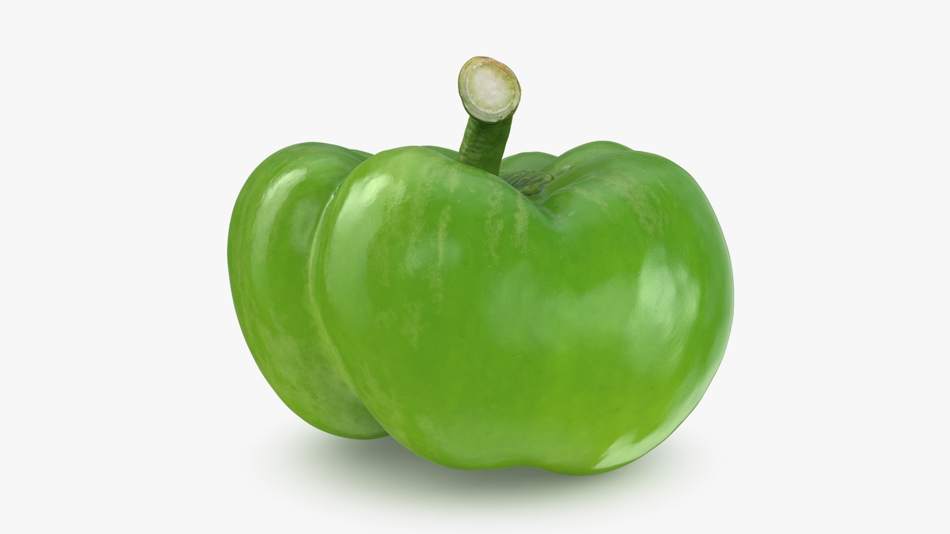 Green Bell Pepper Model - TurboSquid 2253908