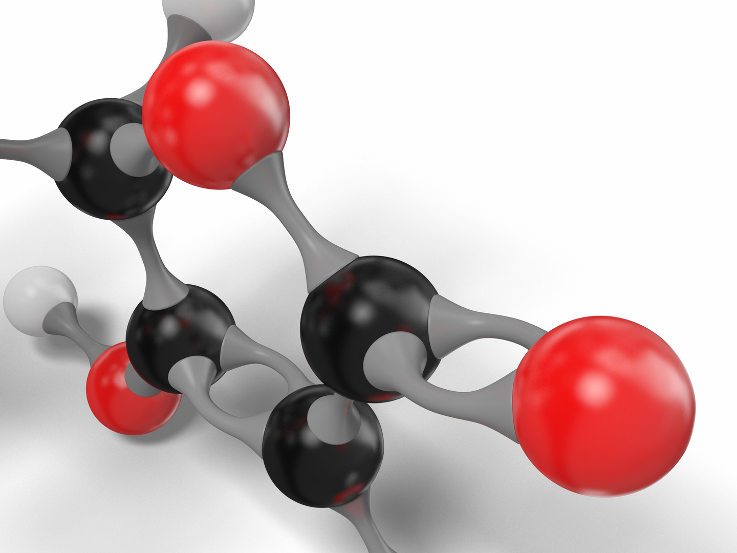 3D model ascorbic acid molecule c6h8o6 - TurboSquid 1546581