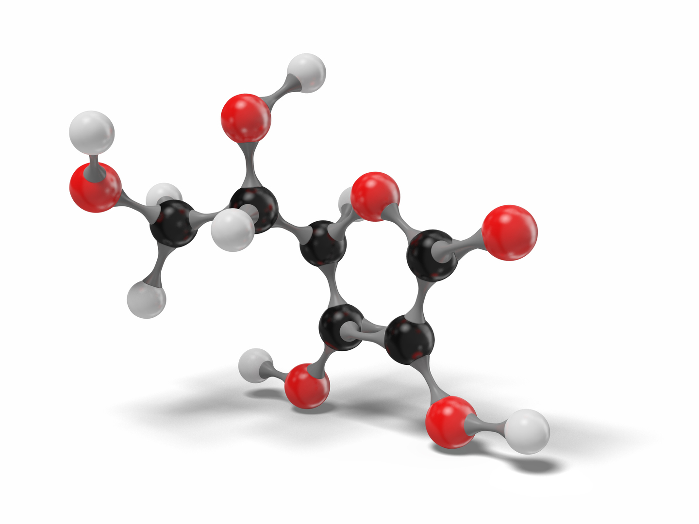 3D Model Ascorbic Acid Molecule C6h8o6 - TurboSquid 1546581
