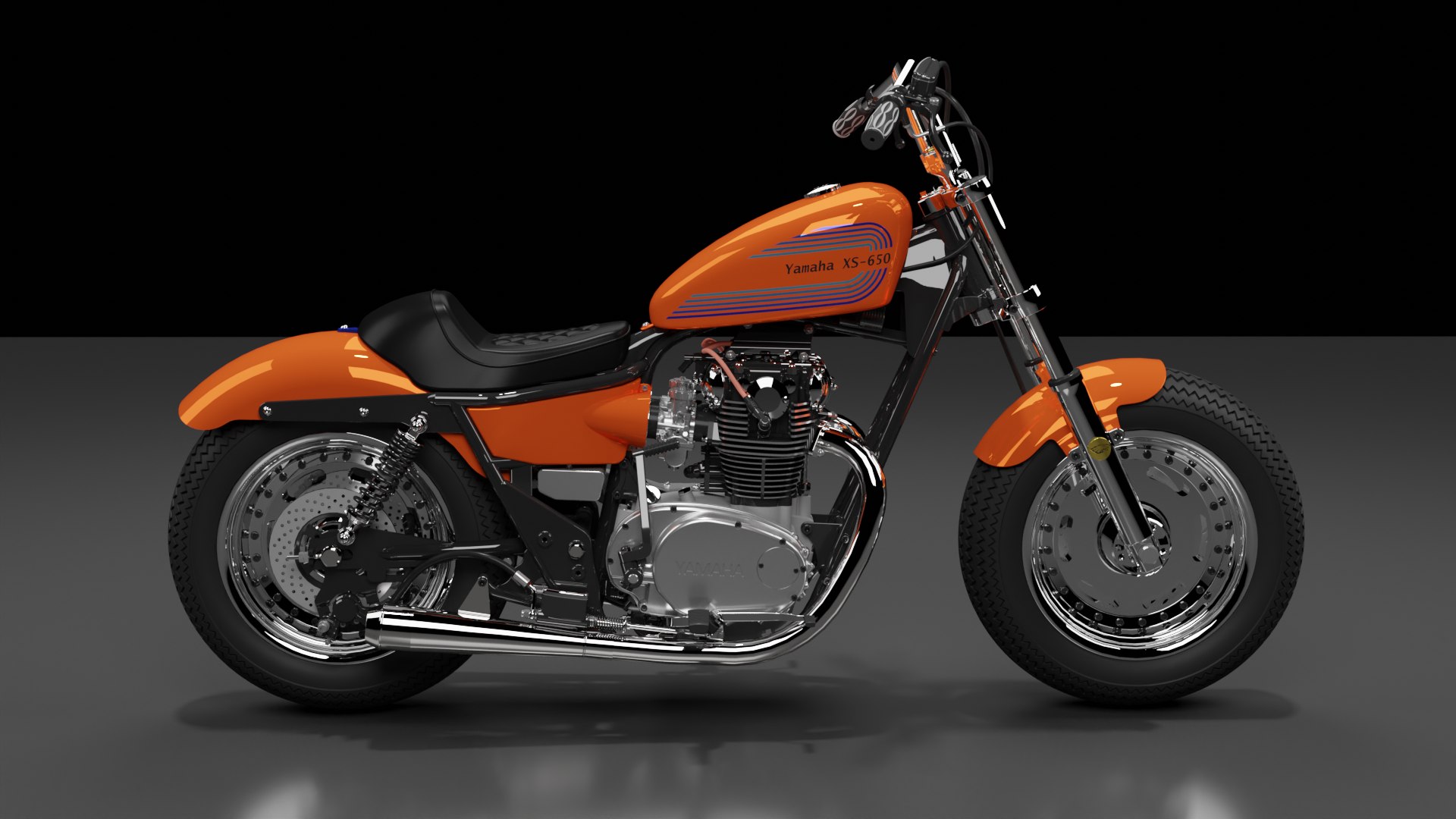 Yamaha XS 650 3D - TurboSquid 2305404