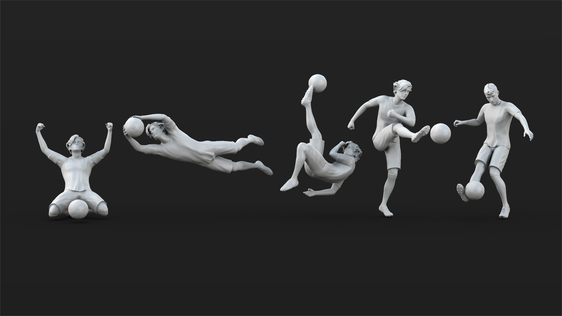 25 Soccer Player Figures 3D Model - TurboSquid 1720592