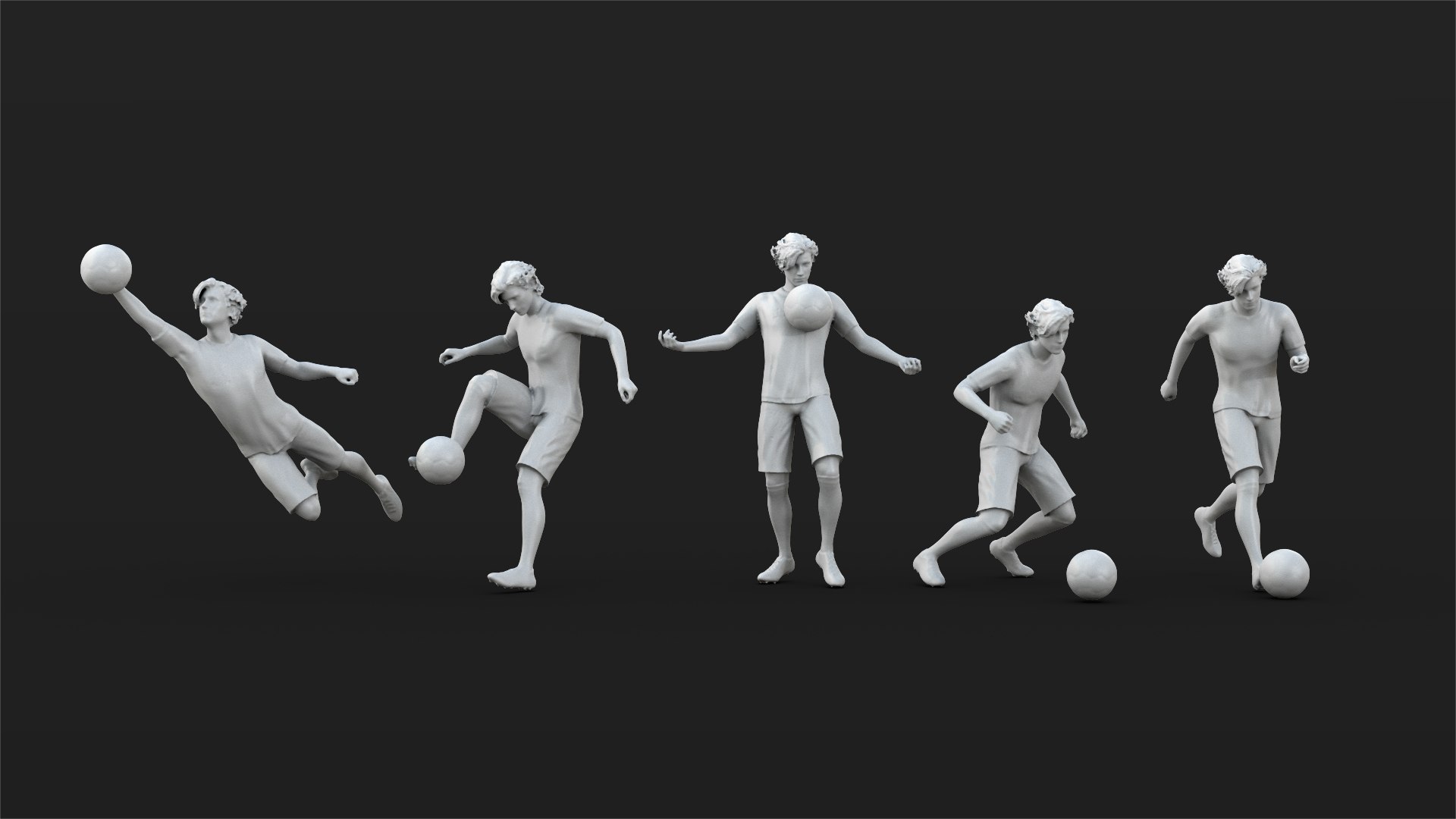 25 Soccer Player Figures 3D Model - TurboSquid 1720592