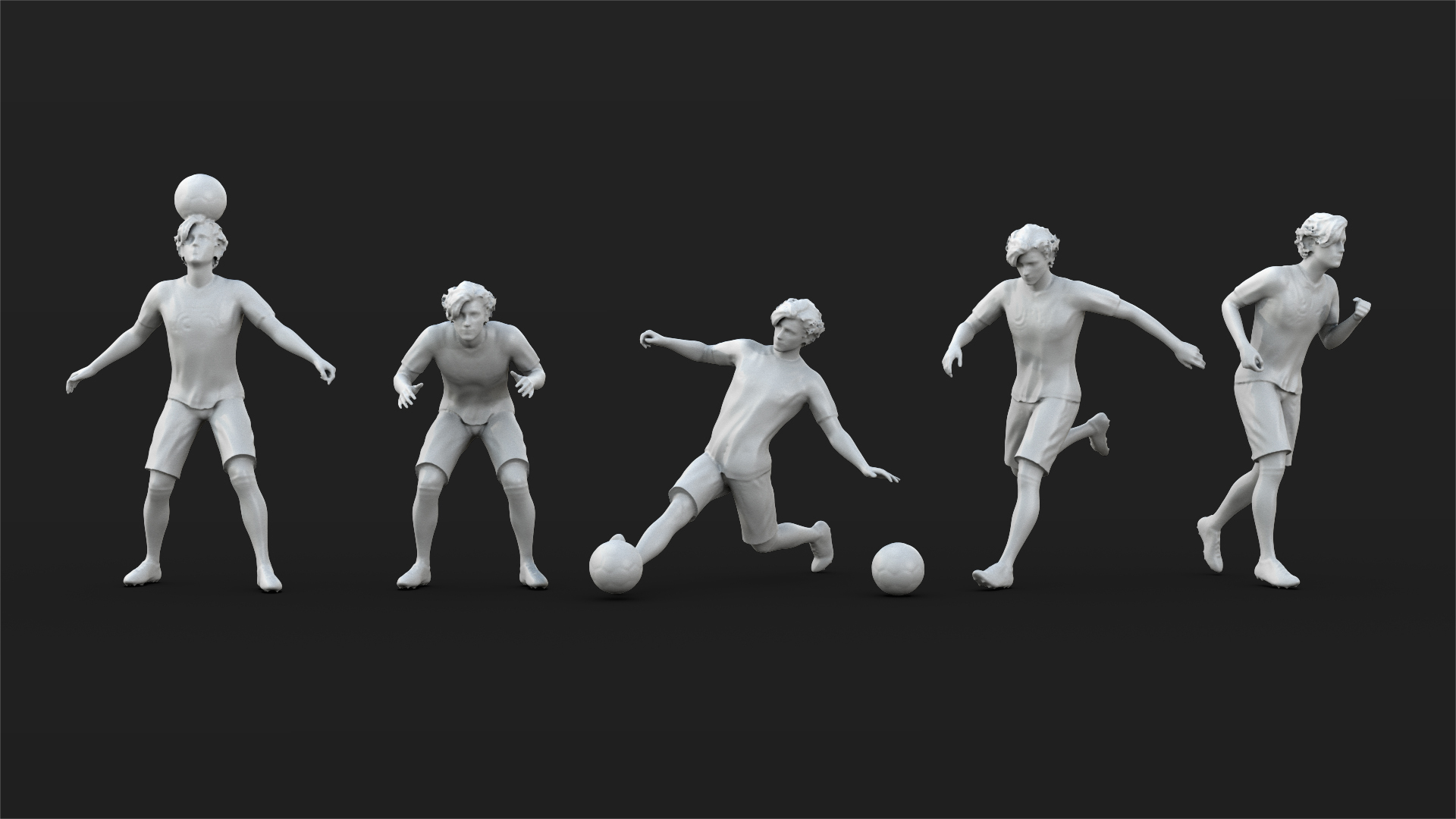 25 Soccer player figures 3D model - TurboSquid 1720592