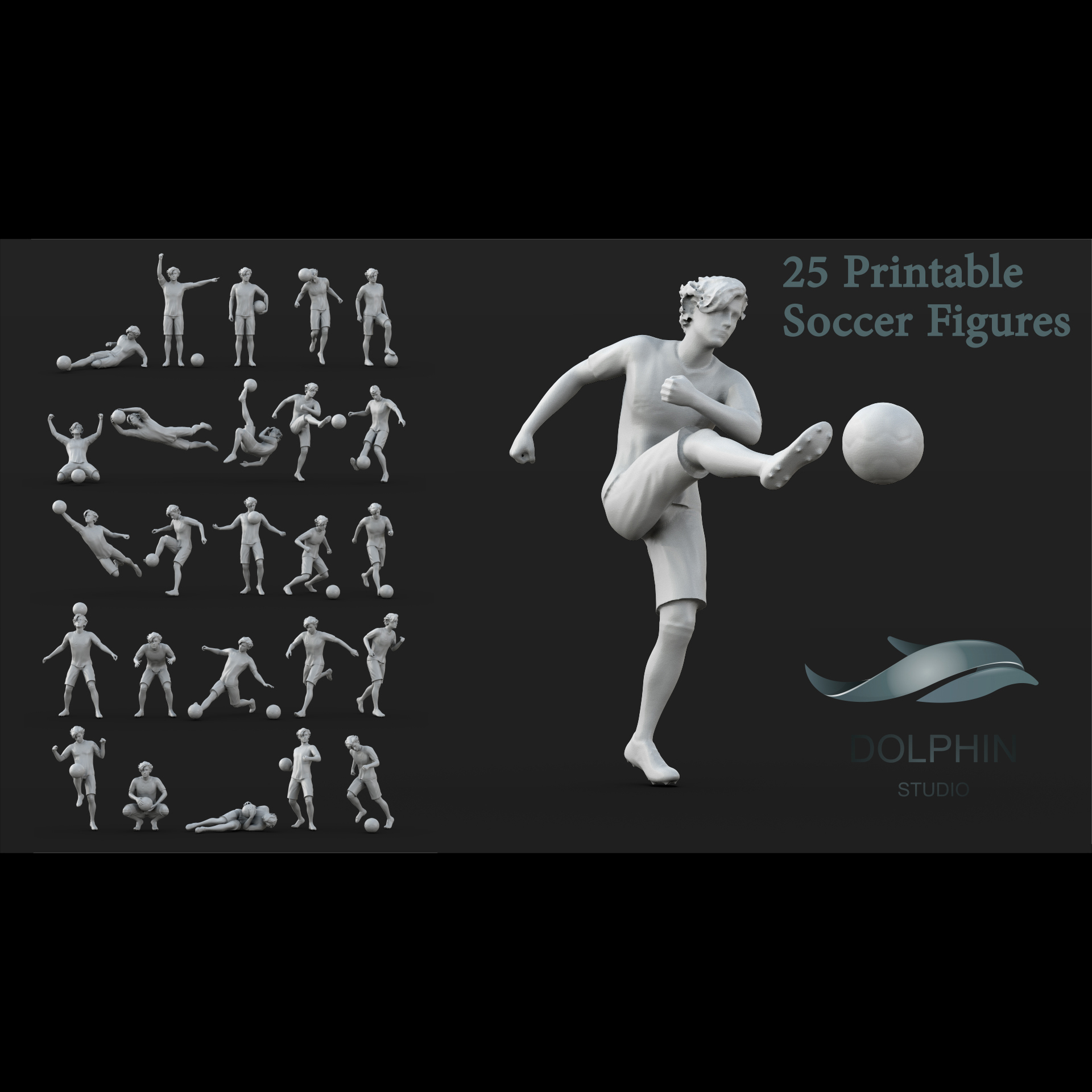 25 Soccer player figures 3D model - TurboSquid 1720592