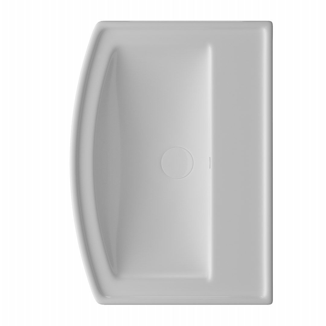 Pedestal Rectangle Wash Basin Model - TurboSquid 1692963