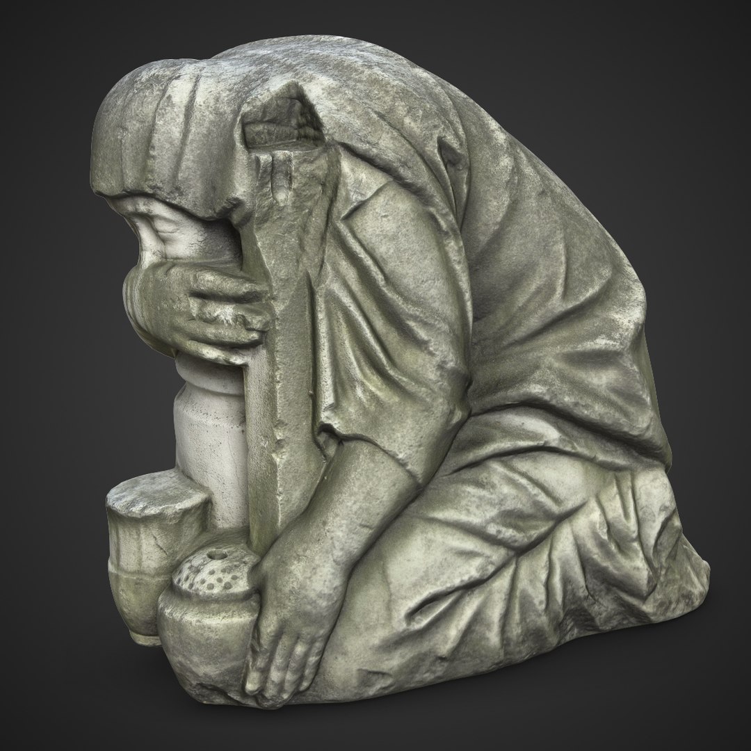 3d Sad Woman Monument