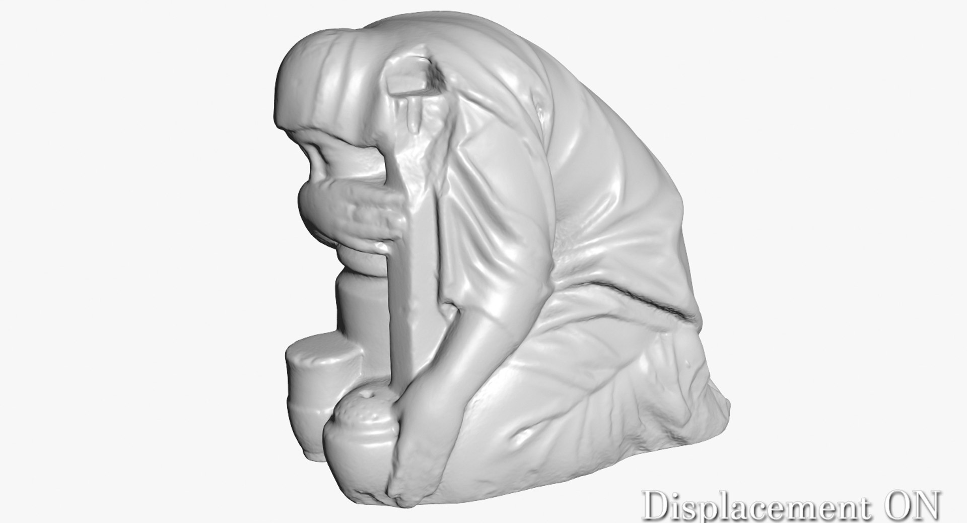 3d Sad Woman Monument