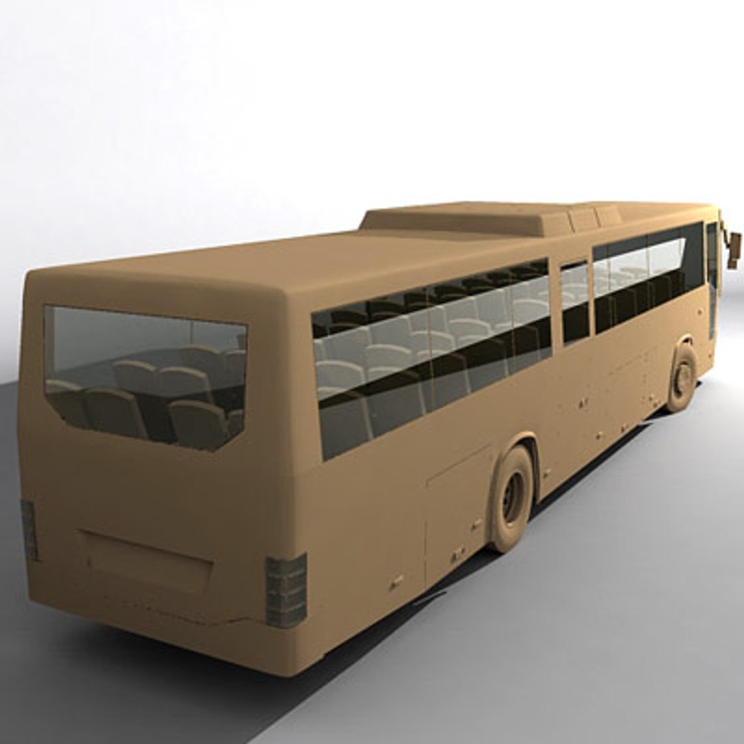 Intercity Coach Van 3d Model