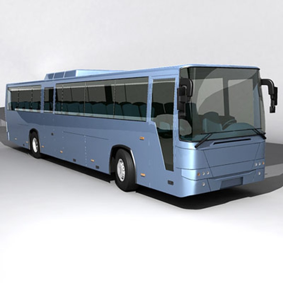 Intercity Coach Van 3d Model