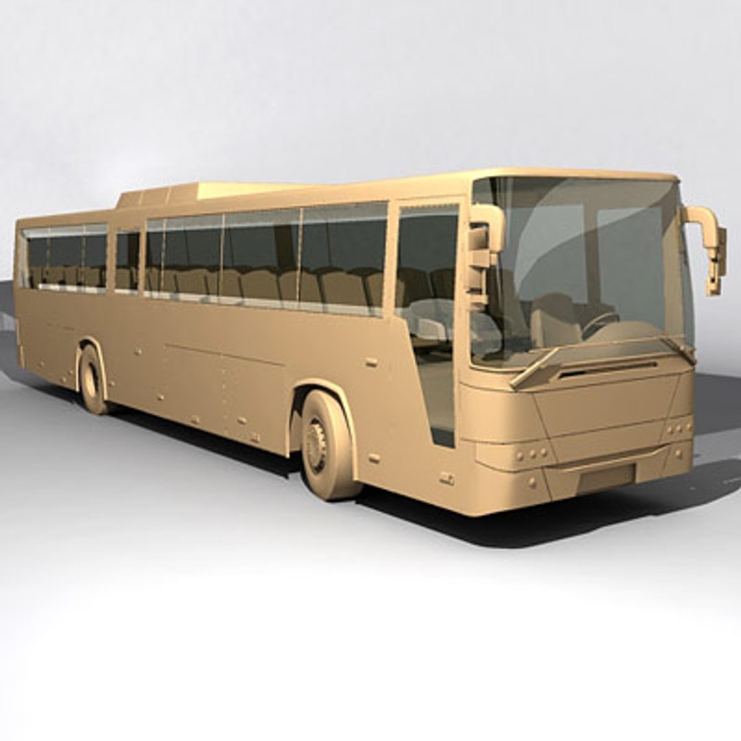 Intercity Coach Van 3d Model