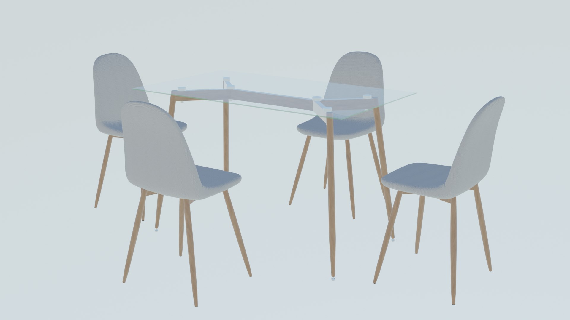 3D MODERN GLASS TABLE Model - TurboSquid 1844083