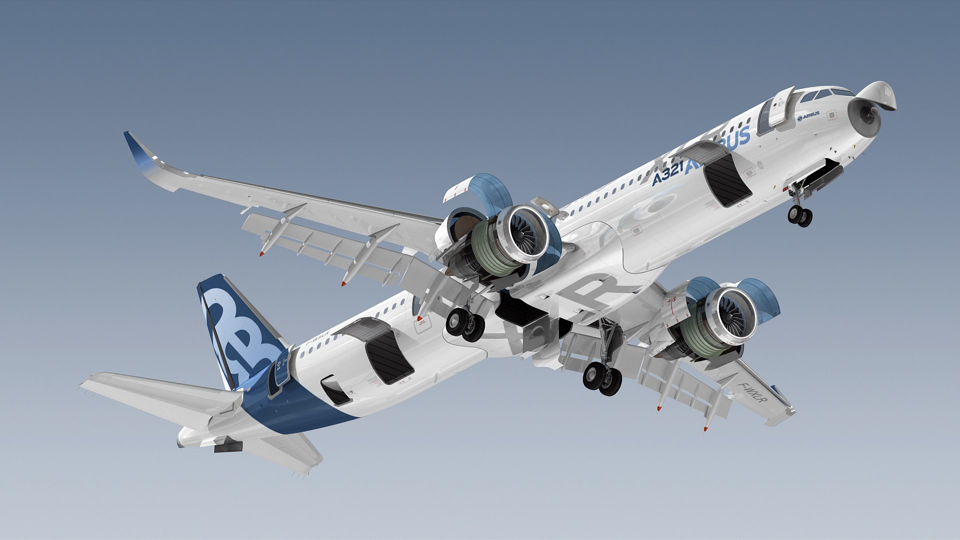 3D model Airbus A321neo XLR - TurboSquid 2134785