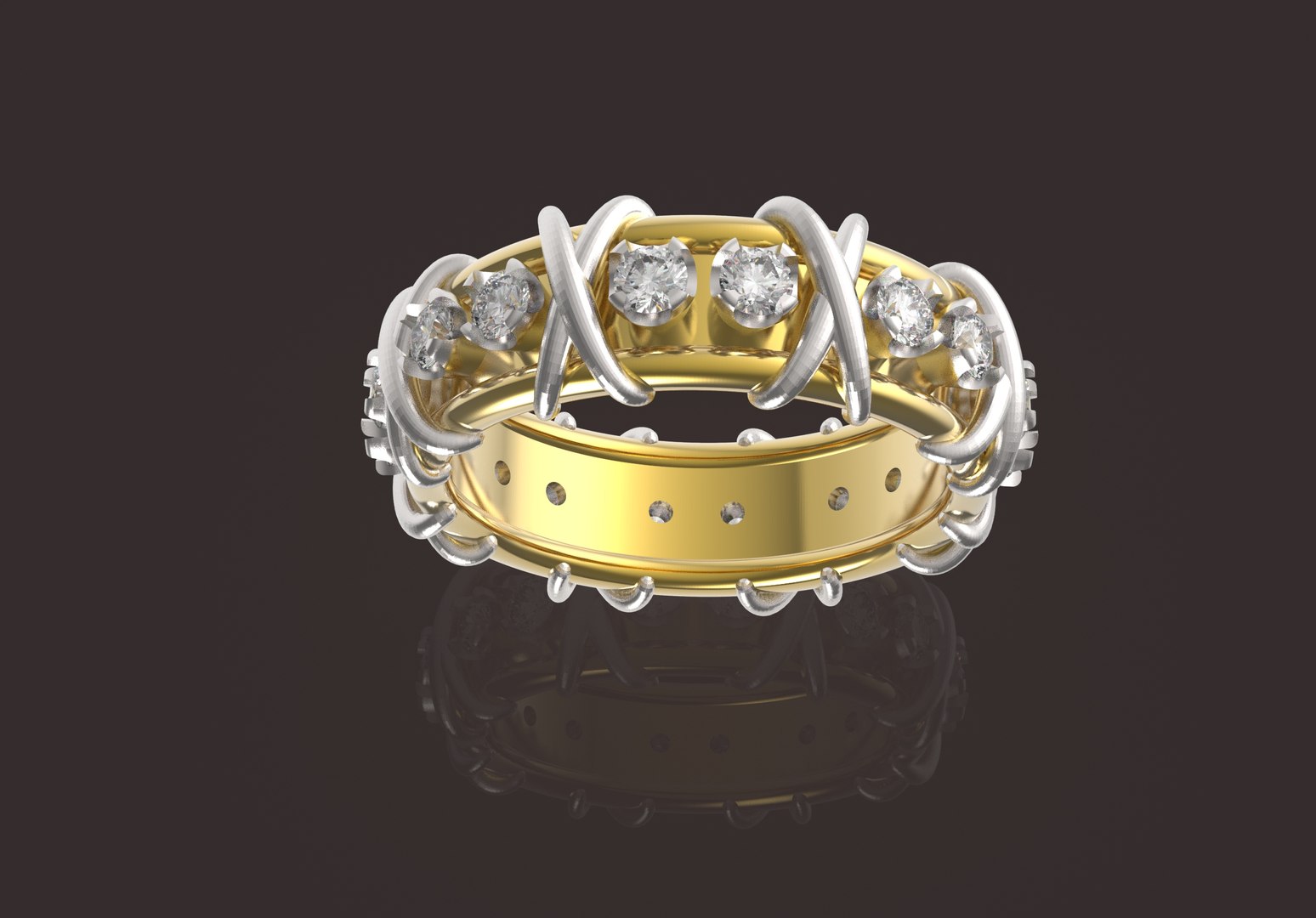 Beautiful Female Ring 3D Model - TurboSquid 1538465